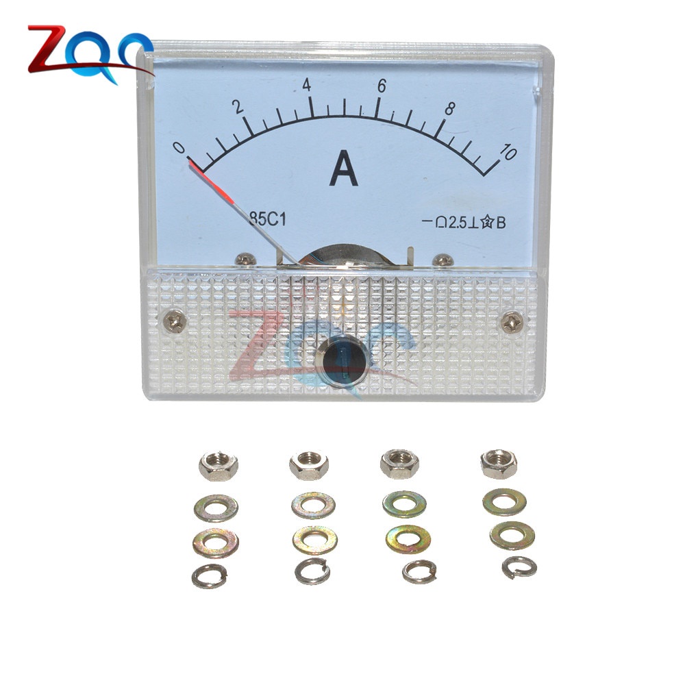 85C1 DC 0 -10A Analog Panel AMP Current Meter Meters Ammeter Gauge / DC ...