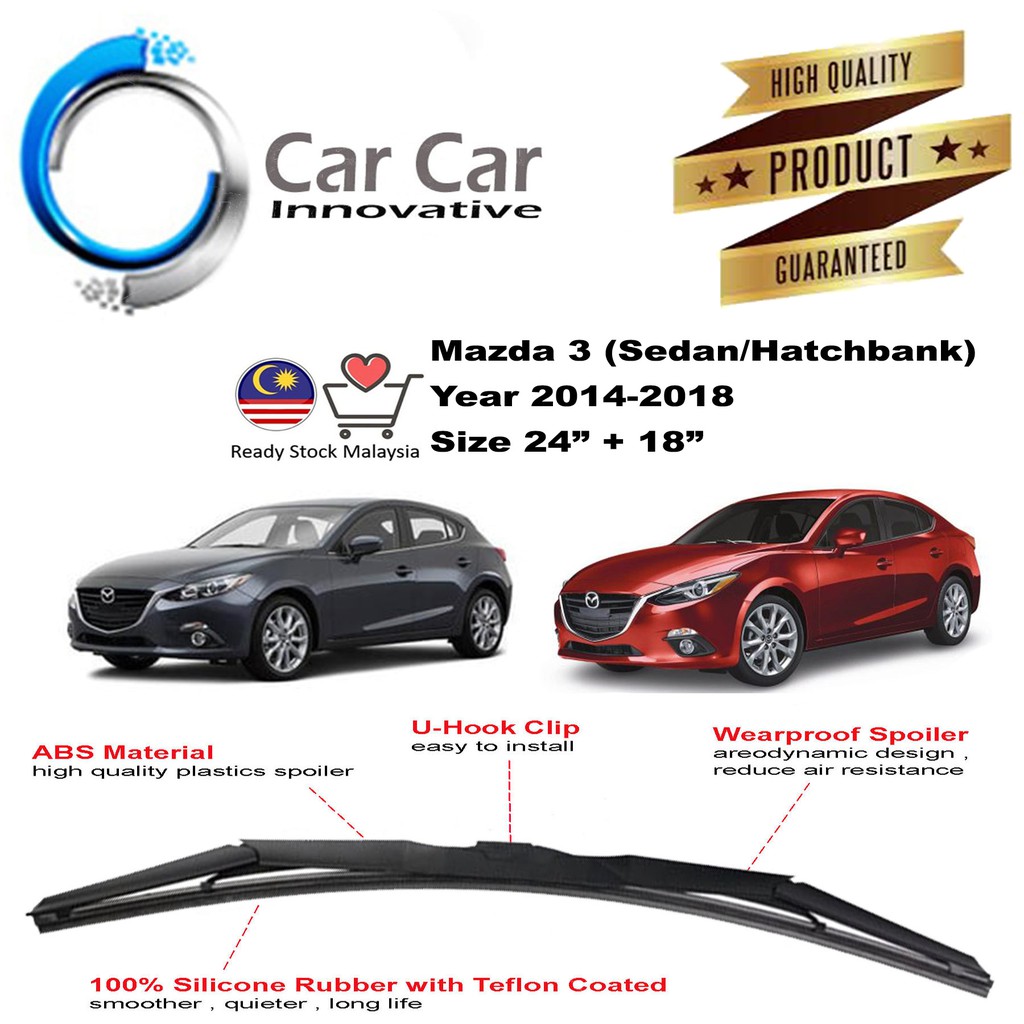 Mazda 3 Wiper Blades Size