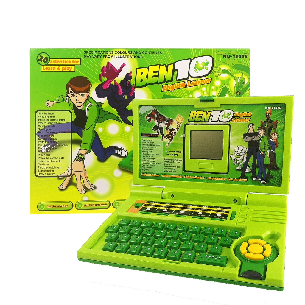 Fast Shipping Kids Educational Laptop 20 Activities English Learner For Kids Ben 10 Laptop Best Learning Toy Shopee Malaysia