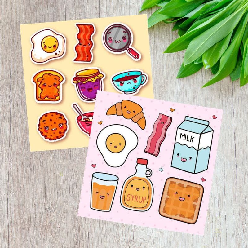 TUMBLR Aesthetic FOOD PACK STICKER/TUMBRAGE FOOD STICKER BY OKASHI ...