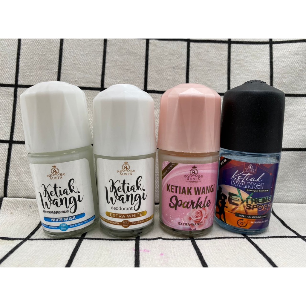 AUSFA KETIAK WANGI EXTRA WHITE MUSK | SPARKLE EXTRA WANGI | EXTREME ...