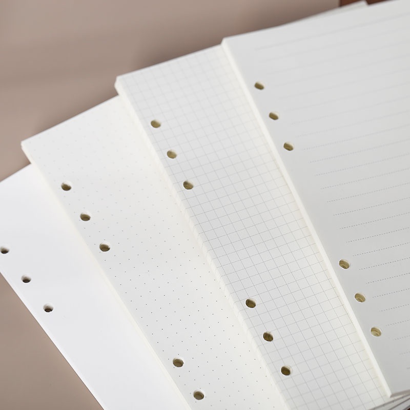 PINEDOT 45Sheets A5 A6 Binder Refill Only Loose Leaf Dot Grid Blank ...