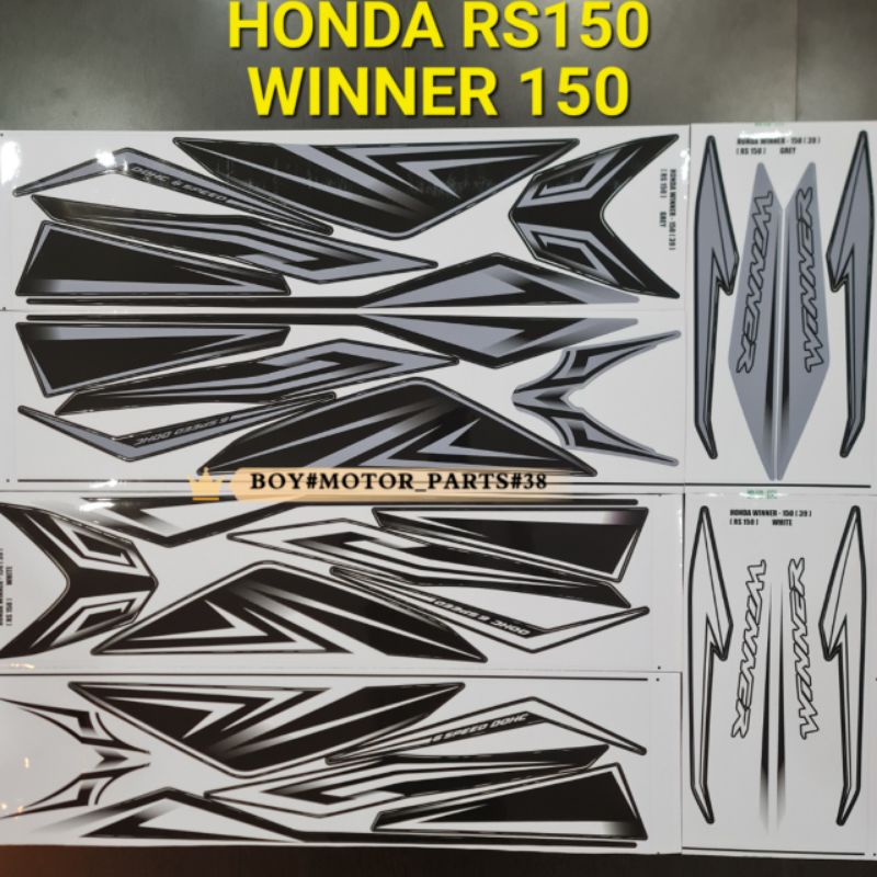HONDA RS150 WINNER 150 ( 39 ) BODY STICKER ( READY STOCK ) | Shopee ...