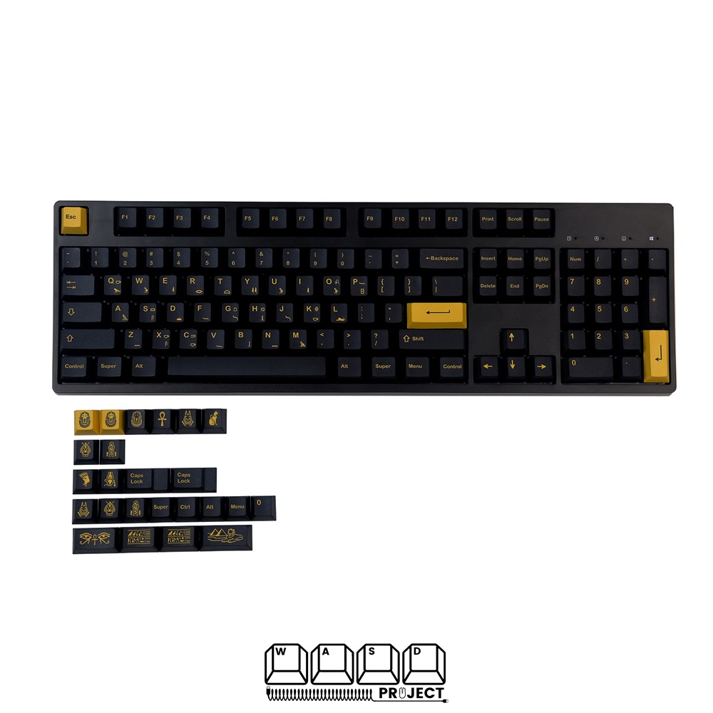 Gmk-like Egyptian Pharaoh Keycaps Set | Pbt Dye Sub | Cherry Profile ...
