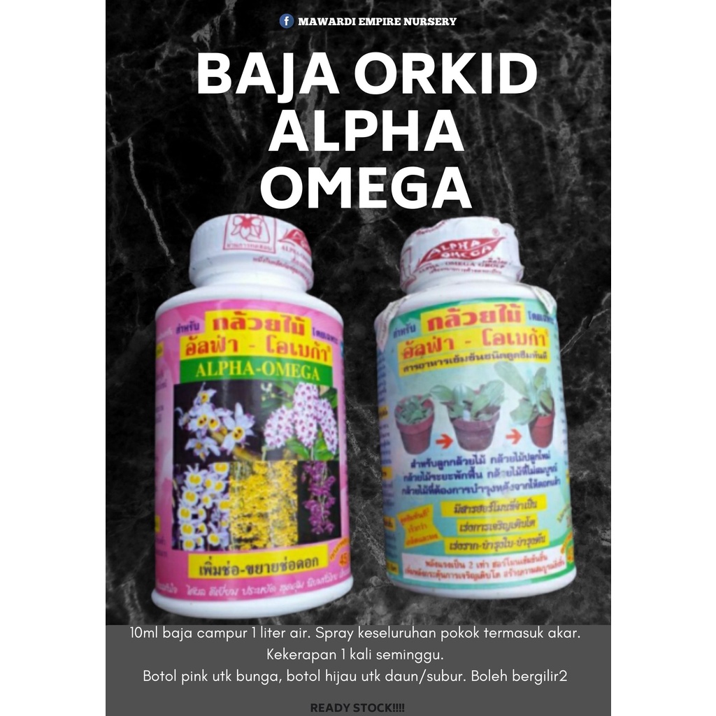 Baja orkid Thailand siam alpha omega bunga dan subur (250ml) | Shopee ...