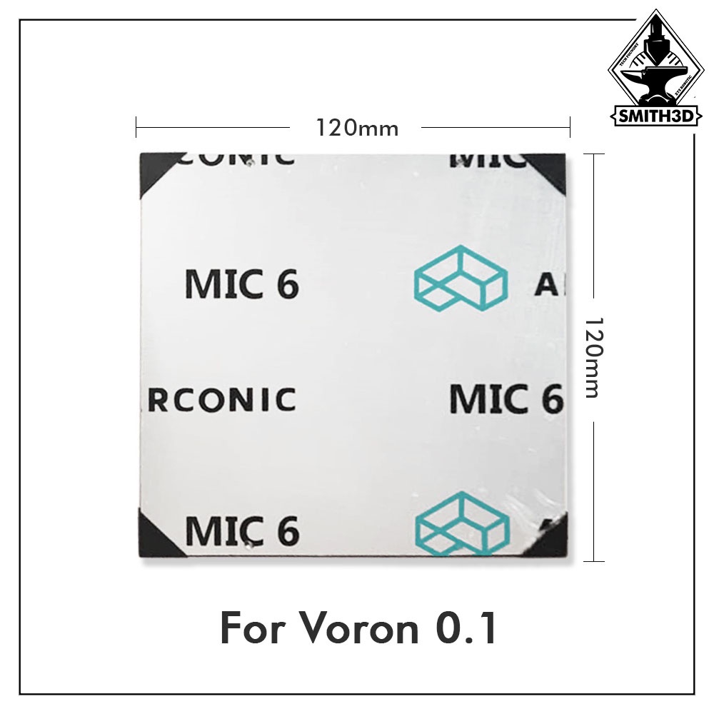 Genuine MIC6® Aluminum Build Plate for VORON 3d printer 8mm Thickness ...