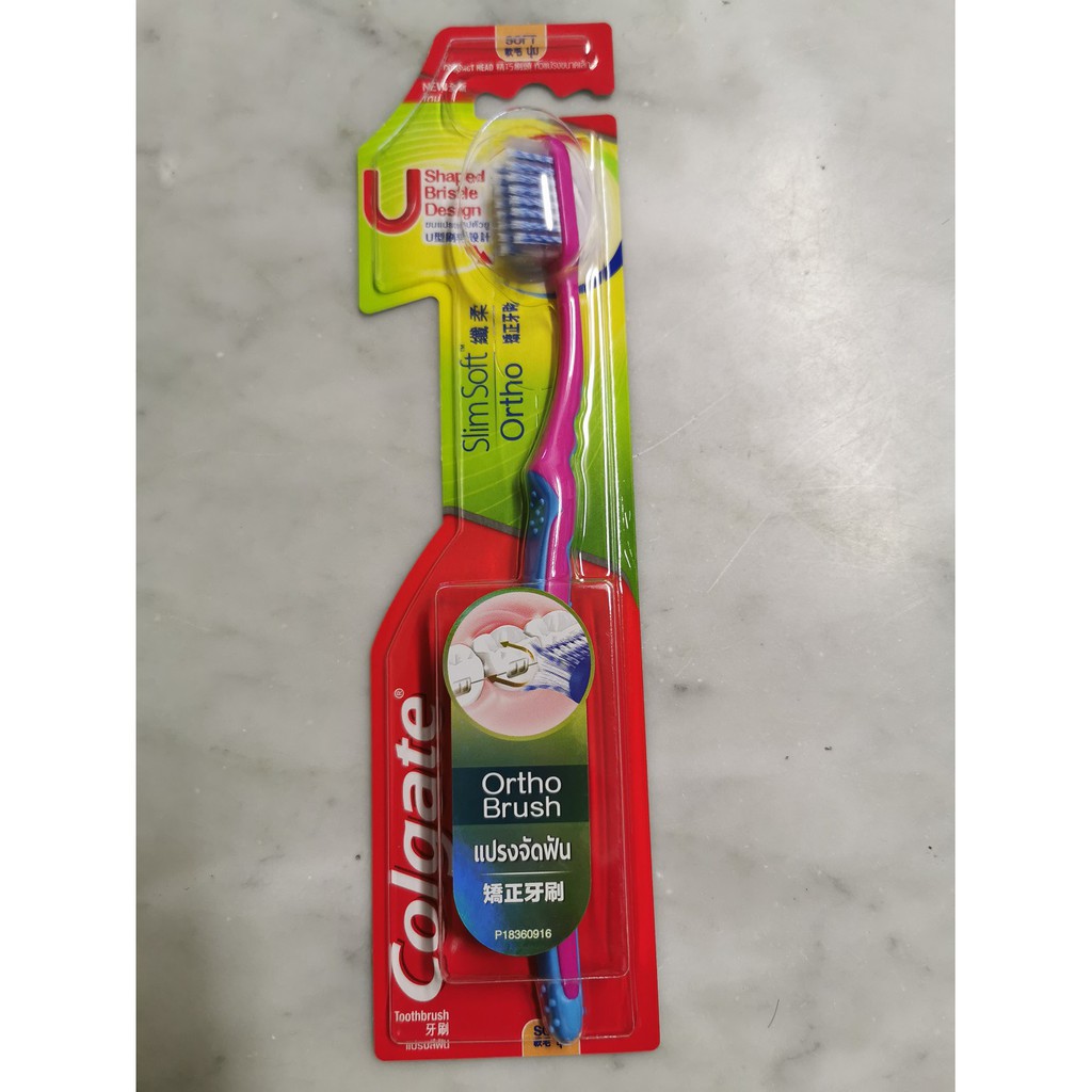 Colgate Ortho Brush Toothbrush berus gigi braces U shaped | Shopee Malaysia