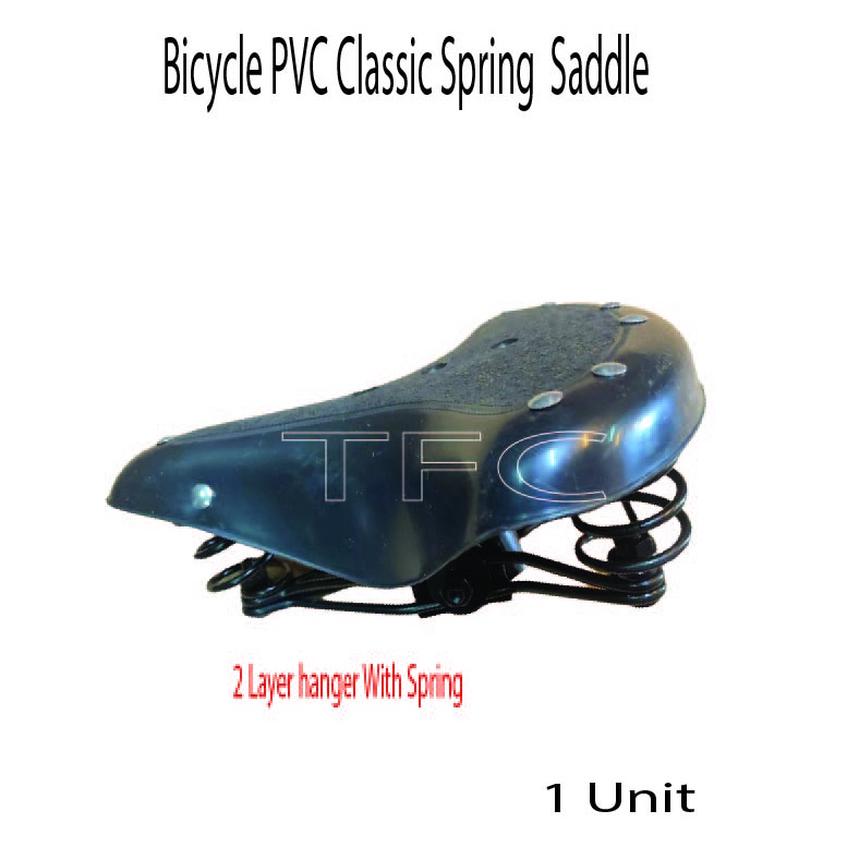 Bicycle Classic PVC Spring Saddle (Limited )(Black) | Shopee Malaysia