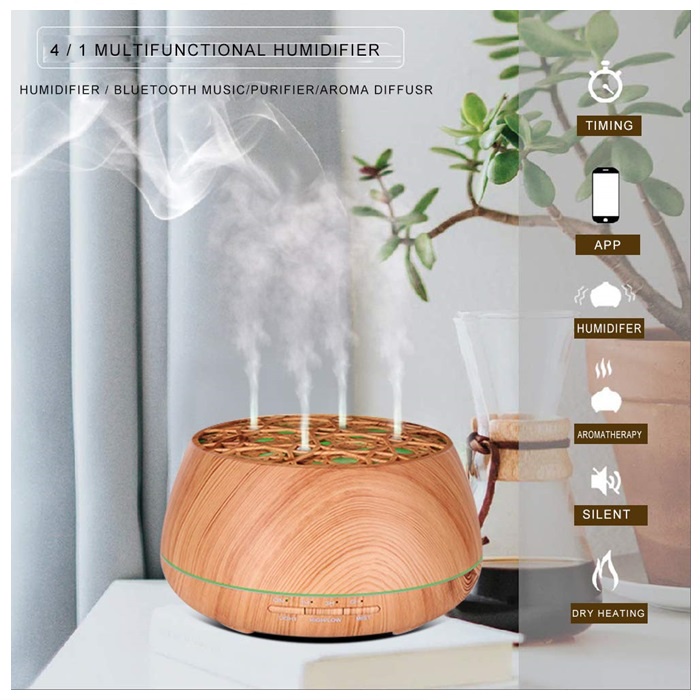 Ultrasonic Bluetooth Music Aroma Diffuser | Shopee Malaysia