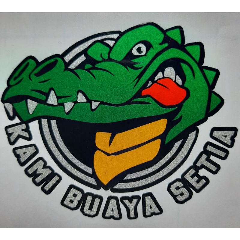 Sticker kami buaya setia / cutting sticker pantul cahaya | Shopee Malaysia