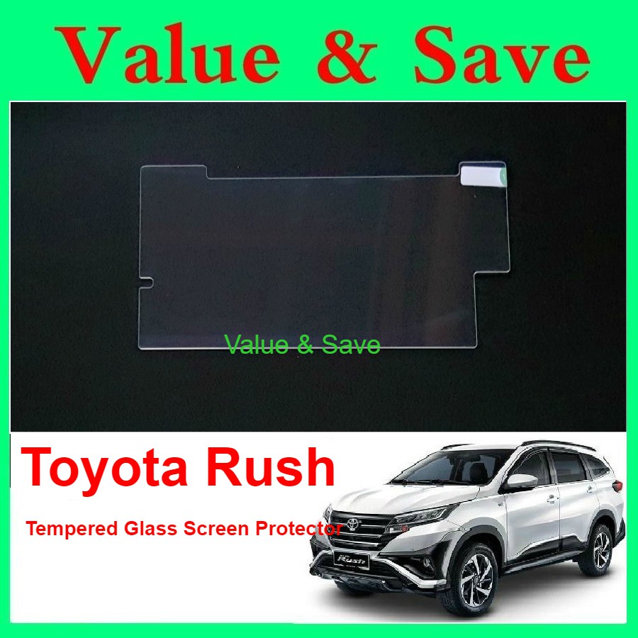 Toyota Rush 2019 - 2023 Head Unit Infotainment Protector Tempered Glass ...