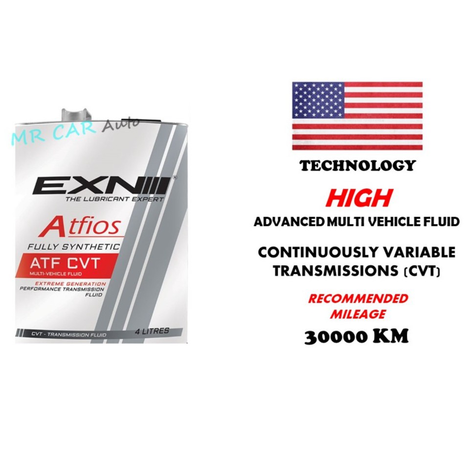 EXN ATFIOS FULLY SYNTHETIC ATF CVT 4L | Shopee Malaysia