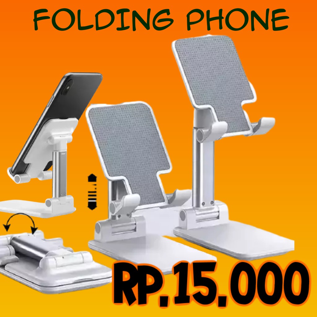 Folding Phone Anti Slip Stand For Zoom Meeting | Shopee Malaysia