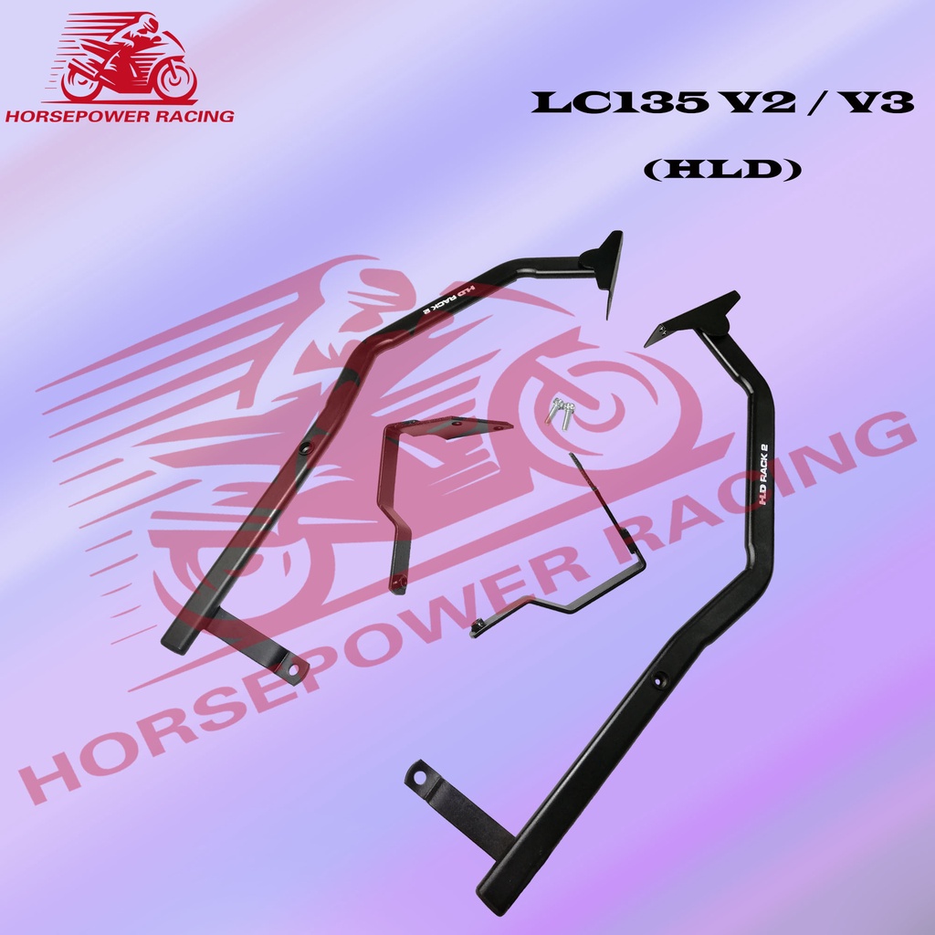 LC135 V2 / V3 MONORACK J SINGAPORE LUGGAGE BOX RACK HLD YAMAHA | Shopee ...