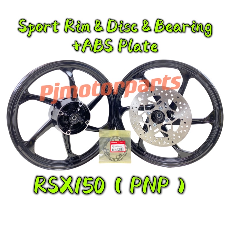 RSX150 / RS150 ( PNP 160/185 X 17 ) Sport Rim ENKEI 6 Batang Siap ...