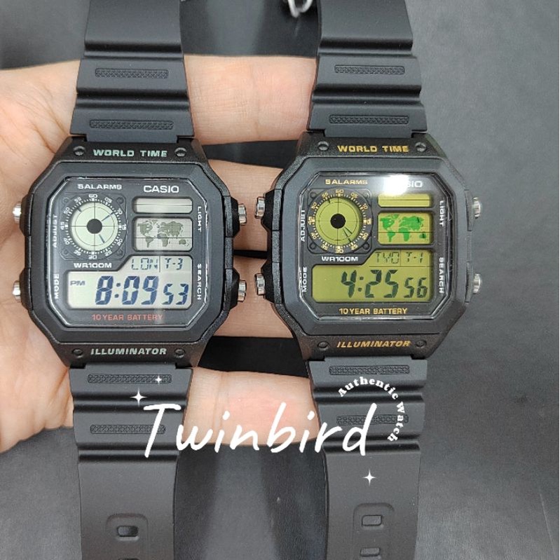 AE-1200WH-1AVDF Casio AE-1200WH-1A AE-1200WH-1B AE-1200WH AE-1200 AE1200 | Shopee Malaysia