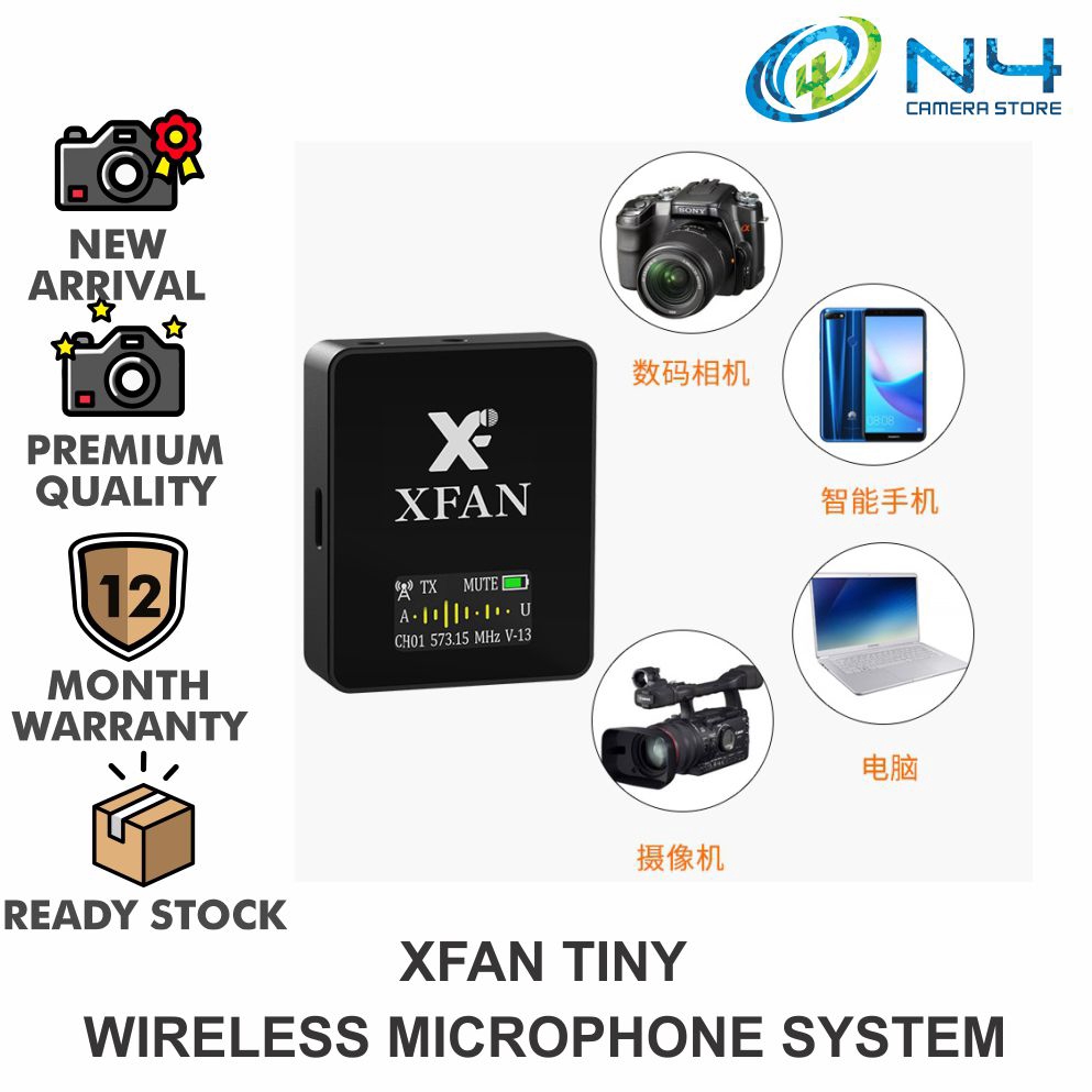 XFAN TINY Professional Wireless Microphone Recording Capacitor SLR ...