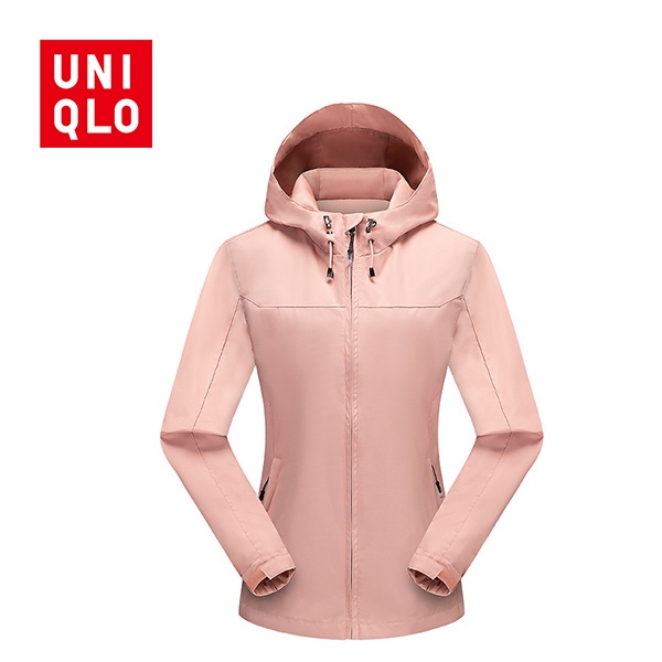 UNIQLO Waterproof Jackets Women Windbreaker Hooded Jacket Men Plus Size ...