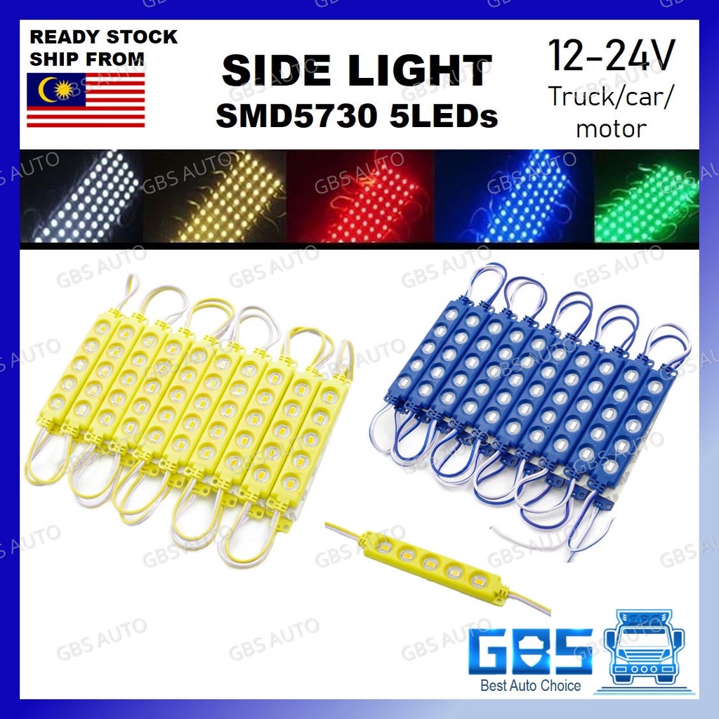 GBS TRUCK LED 5PCS 12V 24V LED MODULE TRUCK SIDE MARKER INDICATOR LIGHT ...