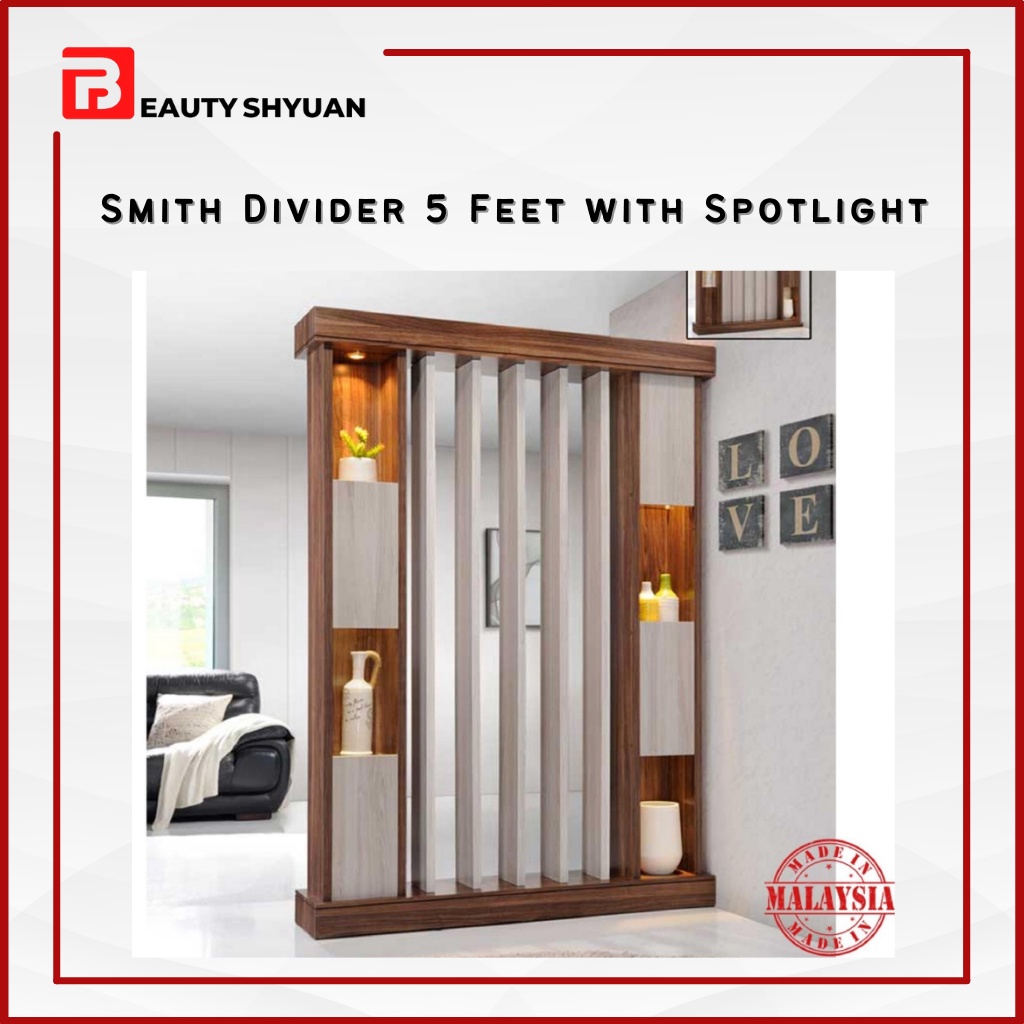 SMITH 5FT Partition Divider With Spotlight Shelf Divider Partition ...