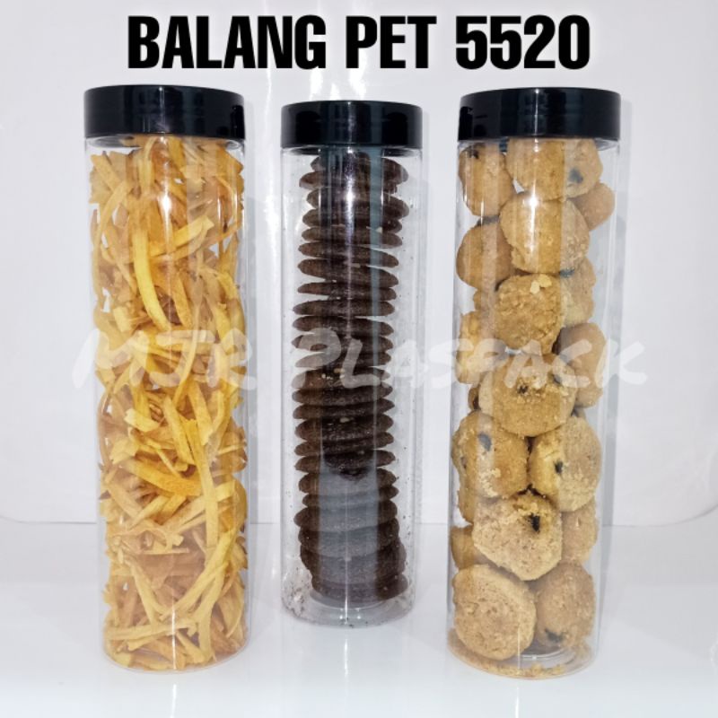 Balang PET Kod 55 (Transparent)/ Balang Biskut/ Balang Cookies/ Balang ...