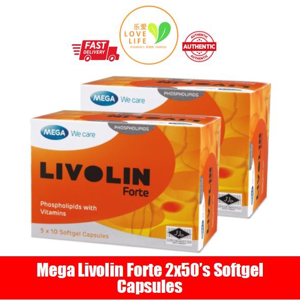 OFFER Mega We Care Livolin Forte 2x50’s Softgel Capsules liver ...
