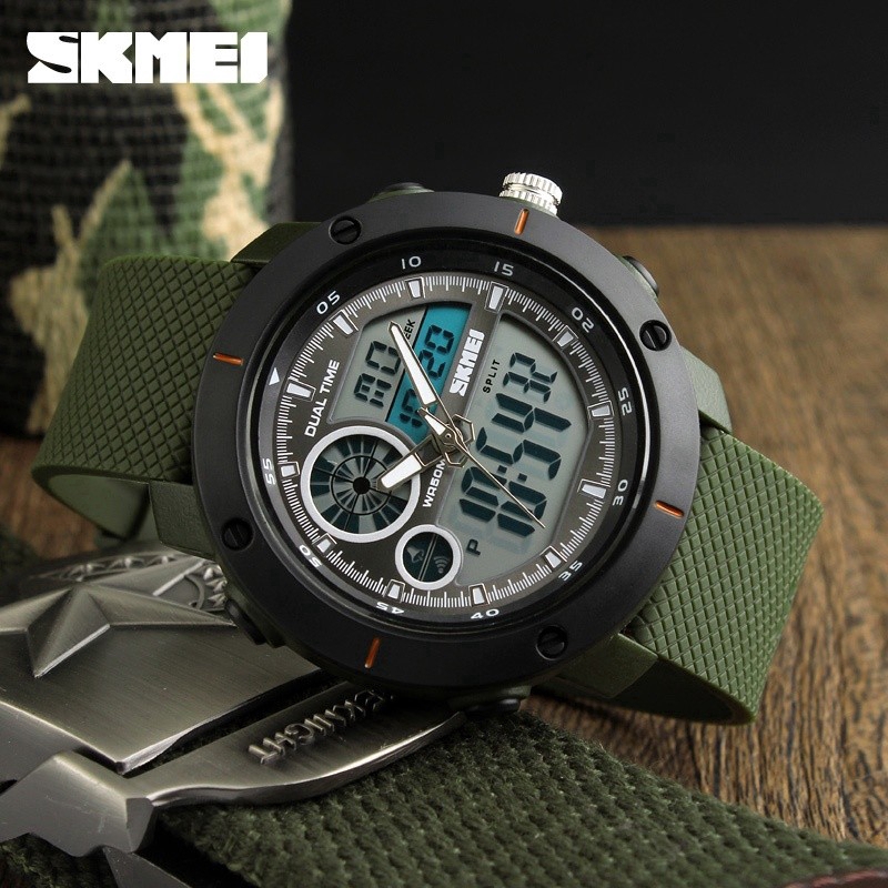 Sports Watches Digital Quartz Waterproof Watch Alarm Men's Outdoor ...