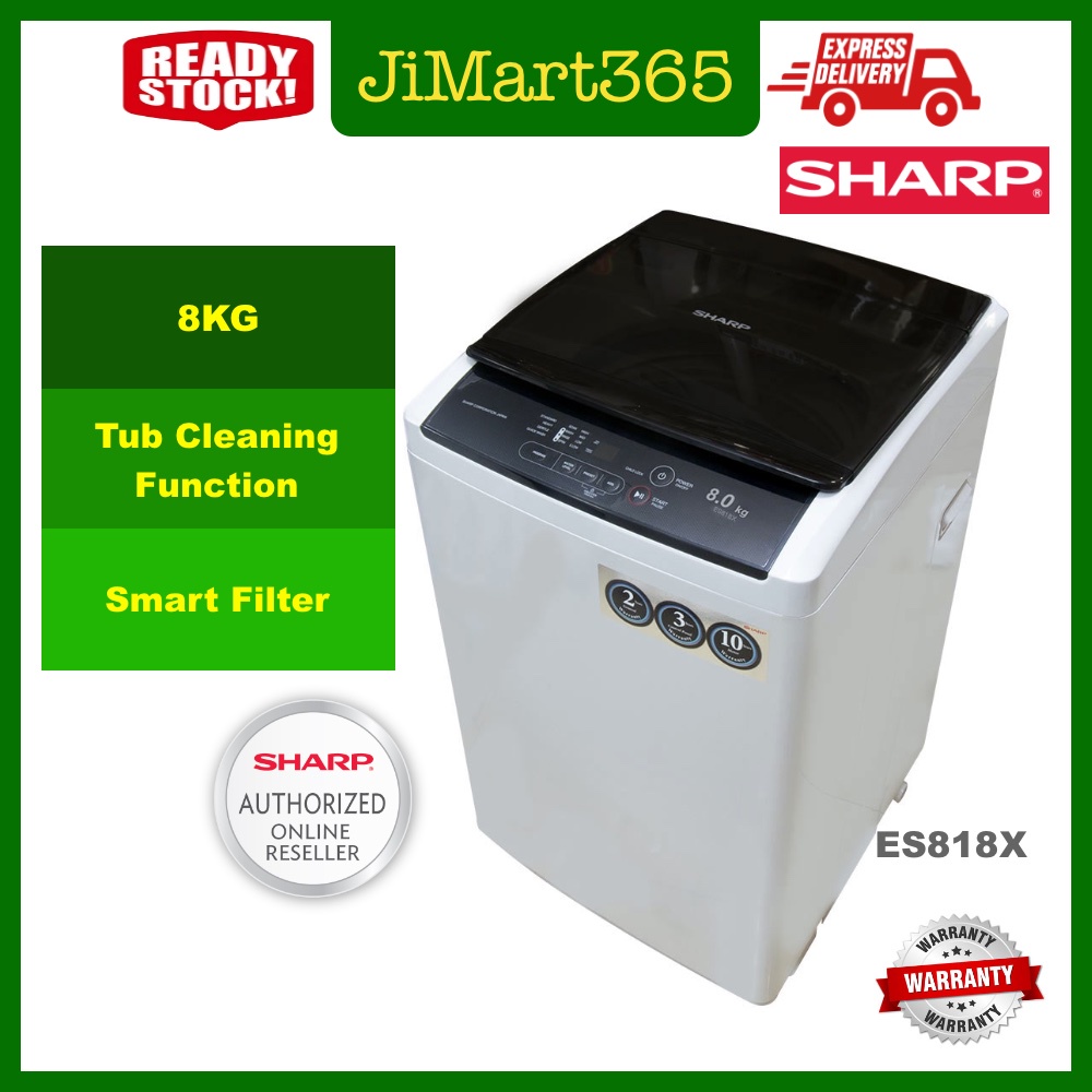 Sharp 8kg Fully Auto Washing Machine ES818X | Shopee Malaysia