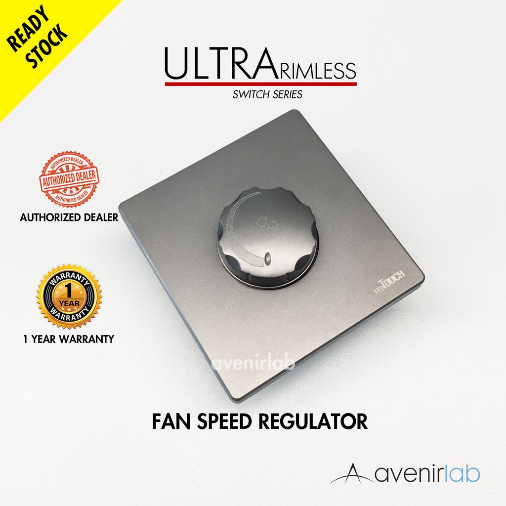 reTouch Ultra Rimless Rotary Knob Fan Speed Regulator Frameless Switch ...