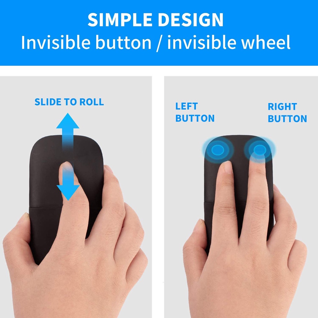 Wireless Foldable Arc Mouse for microsoft surface pro Folding Bluetooth ...