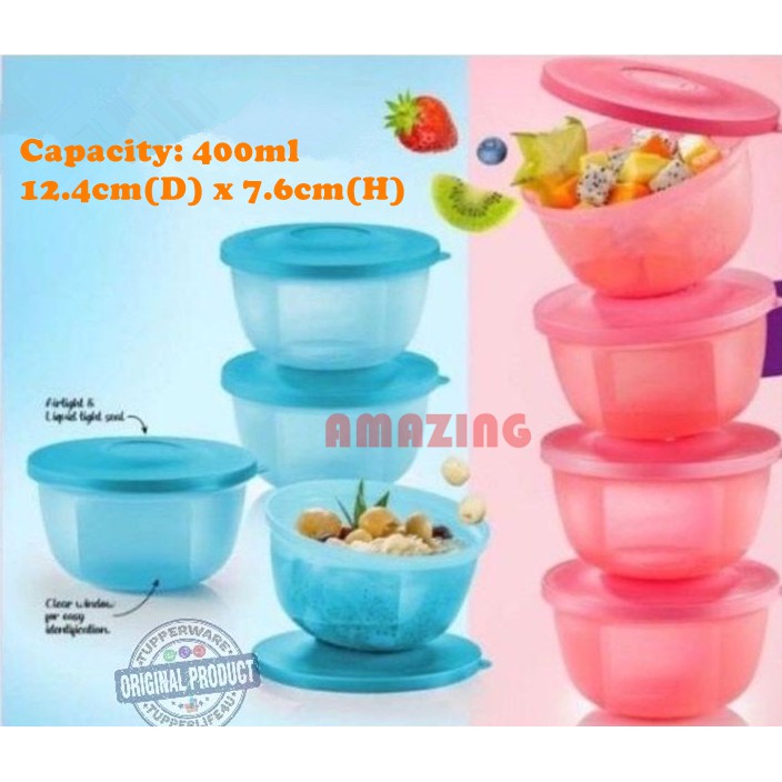 Tupperware Small Round Saver 400ml/ Food Storage Box/ Airtight/ Bekas Kedap udara | Shopee Malaysia