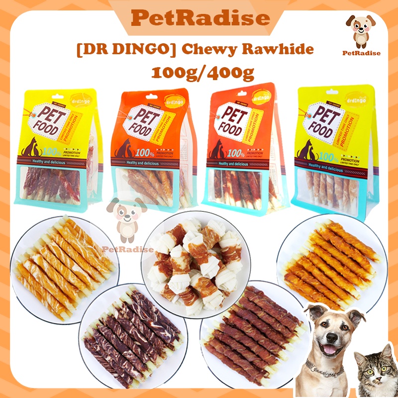DR DINGO Rawhide Dog Dental Chew Stick Dog Bone Chew Dog Treats Dog ...
