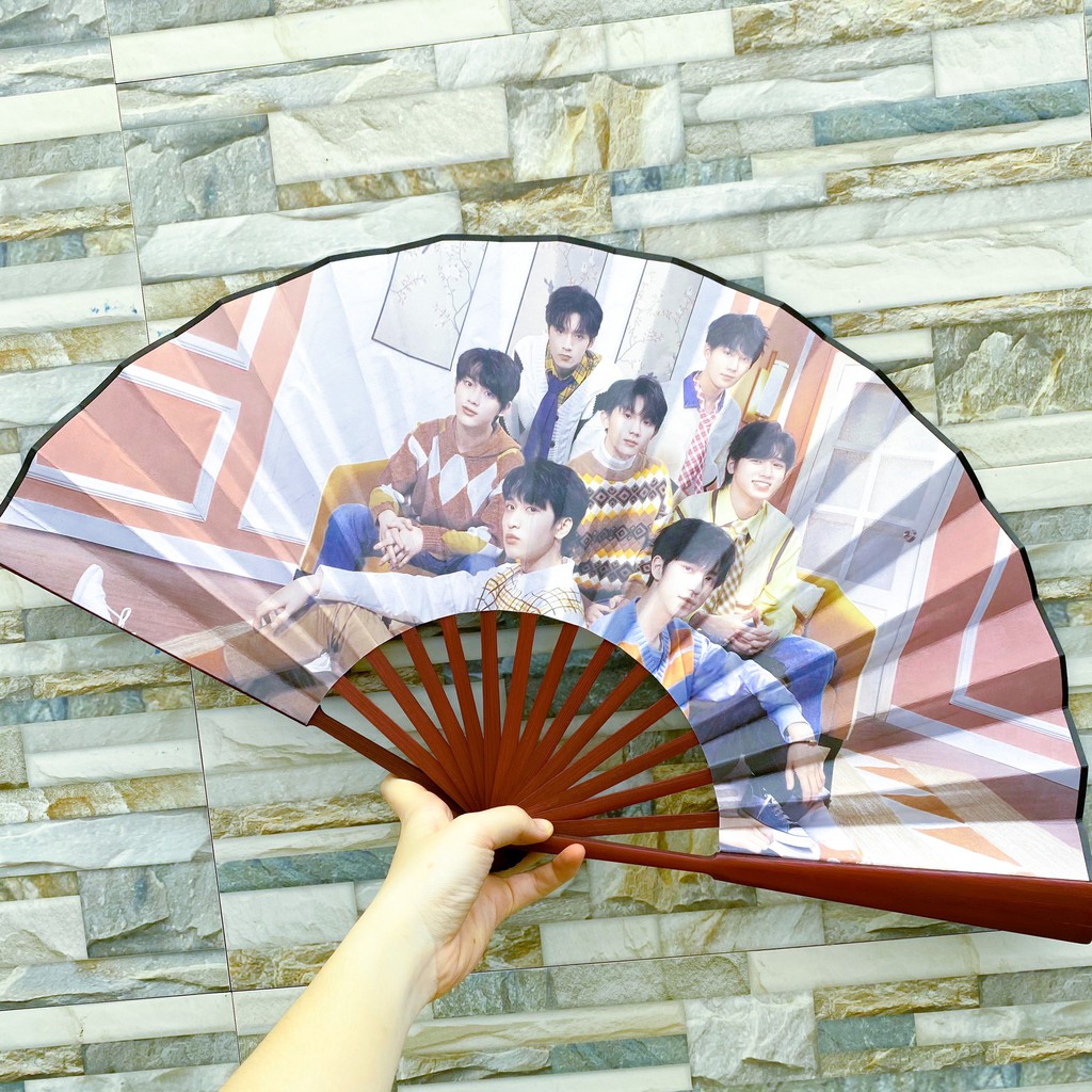(random) Handheld folding fan printed with TNT TEENAGE ERA Cute idol ...