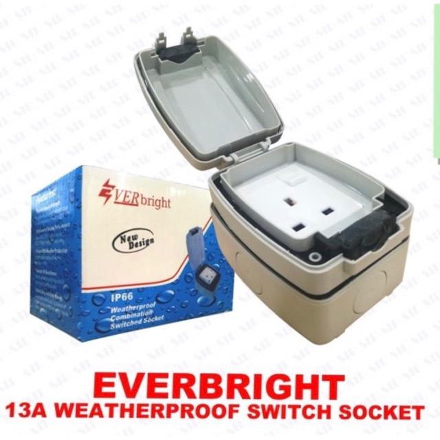 13A 1G WEATHERPROOF SWITCH SOCKET OUTDOOR USE | Shopee Malaysia