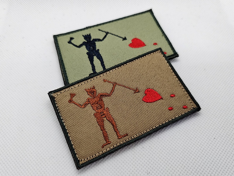 Embroidery Skull Patch Velcro Badge Clothing Accessories Beard God ...