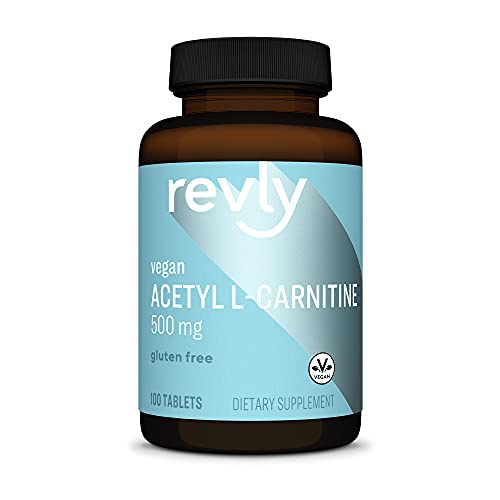 Amazon Brand - Revly Acetyl L-Carnitine, 500 mg, 100 Tablets, Vegan100 ...