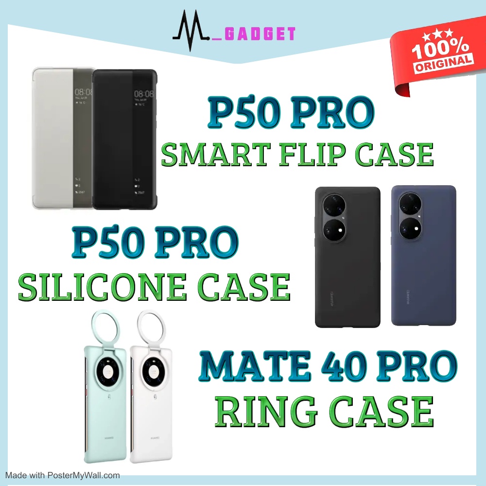 HUAWEI P50 PRO SMART FLIP CASE / SILICONE CASE / HUAWEI P50 POCKET PU ...