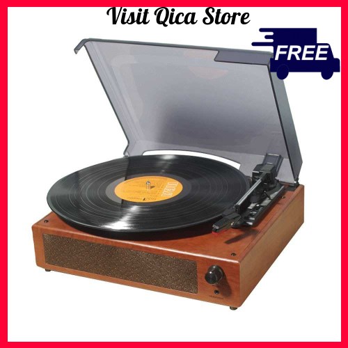 Portable Gramophone Vinyl Record Player Vintage Classic Turntable ...
