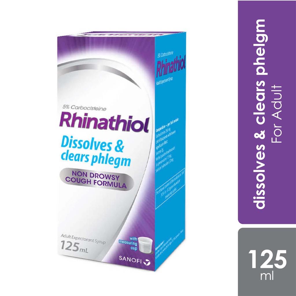 Rhinathiol Syrup 125ml Adult and Children [Cough / Dissolve phelgm ...