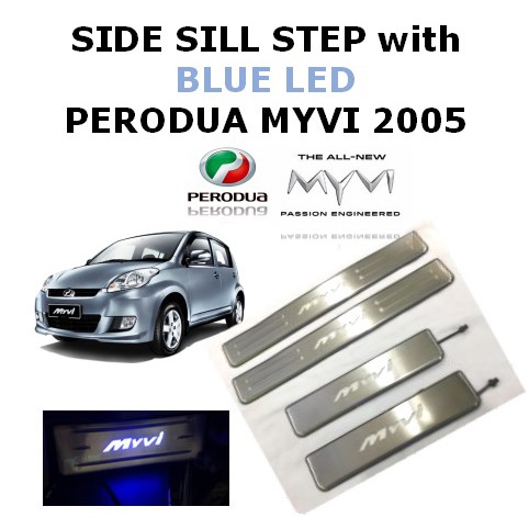 Perodua Myvi 2005 Side Sill Step LED blue | Shopee Malaysia