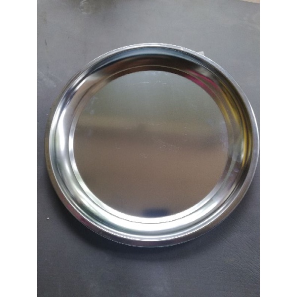 round plate 32m 12.5" talam besi 32cm talam bulat besi 32cm talam bulat ...