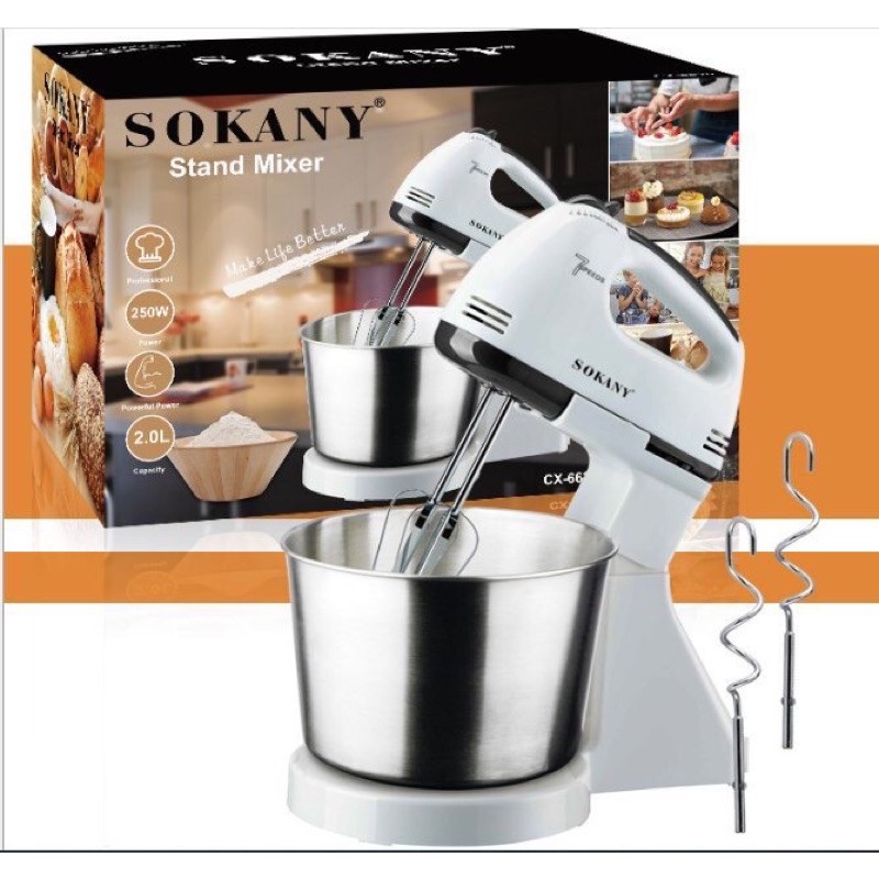 Ready Stock 🇲🇾 Sokany Stand Mixer 2.0L 6620 | Shopee Malaysia