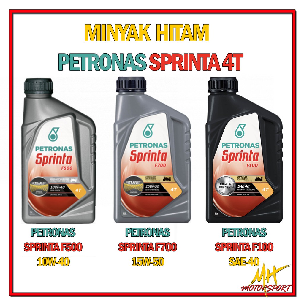 Petronas Sprinta 4T F100 SAE-40/F500 10W-40/F700 15W-50 100% ORIGINAL | Shopee Malaysia