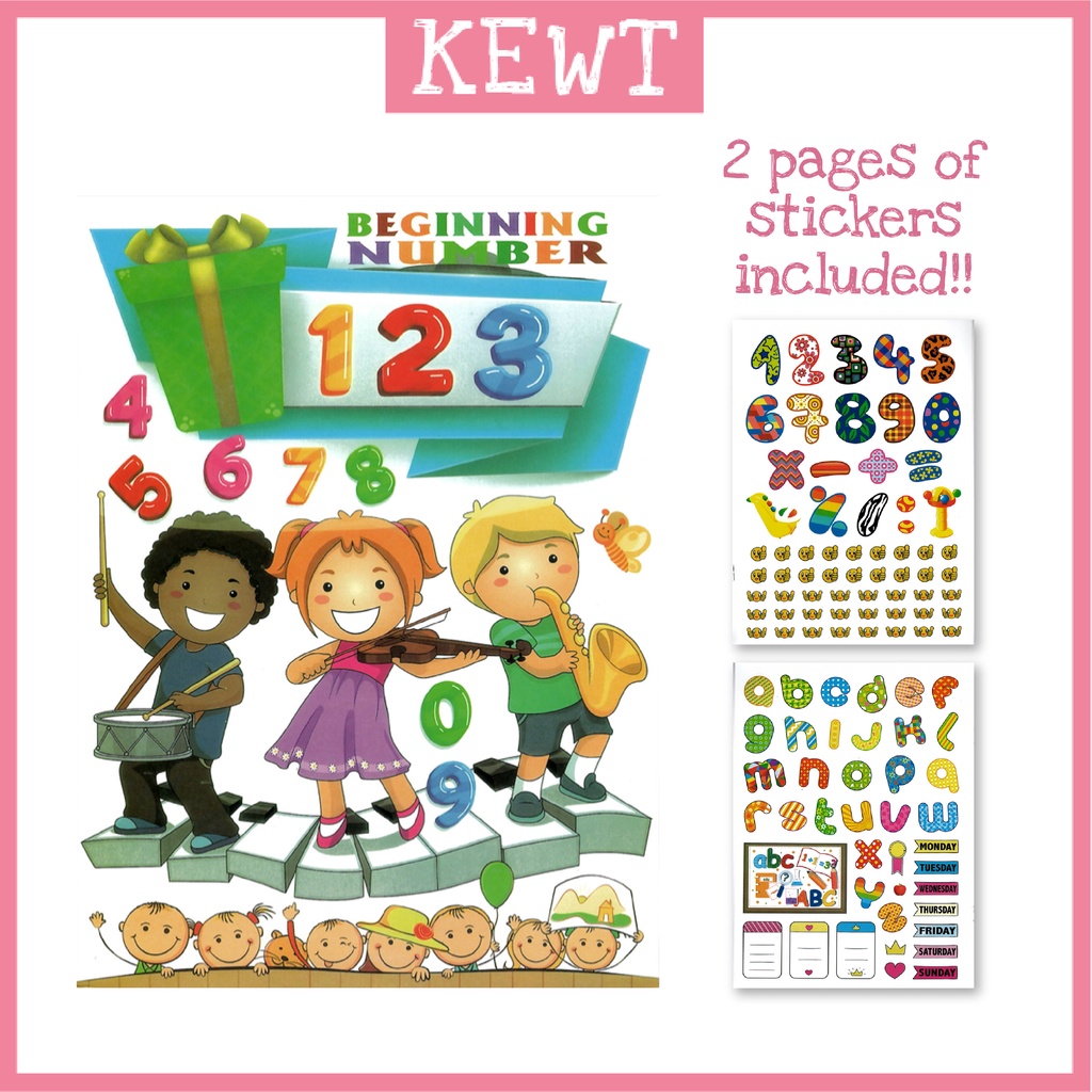 Kewt 123 Bijak Sifir A4 Multiplication Addition Table Book Alphabets ...