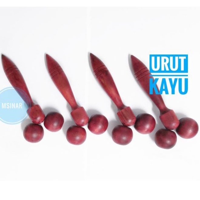 MSINAR KAYU Urut Kayu, wooden roller massager (READY STOCK) for face ...