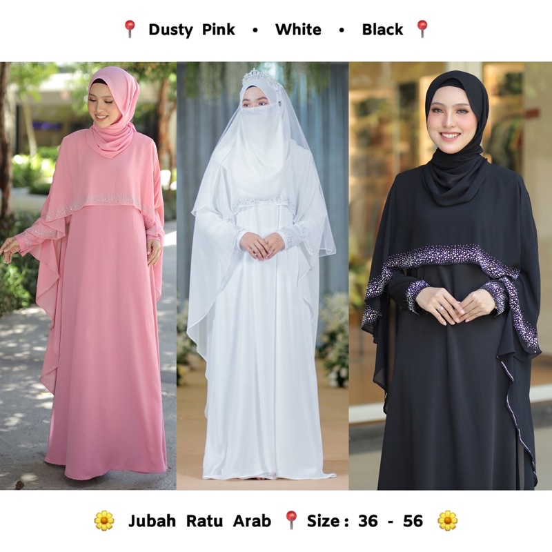 Jubah Ratu Arab . Cape Jubah Dress . Muslimah PlusSize Dinner Dress ...
