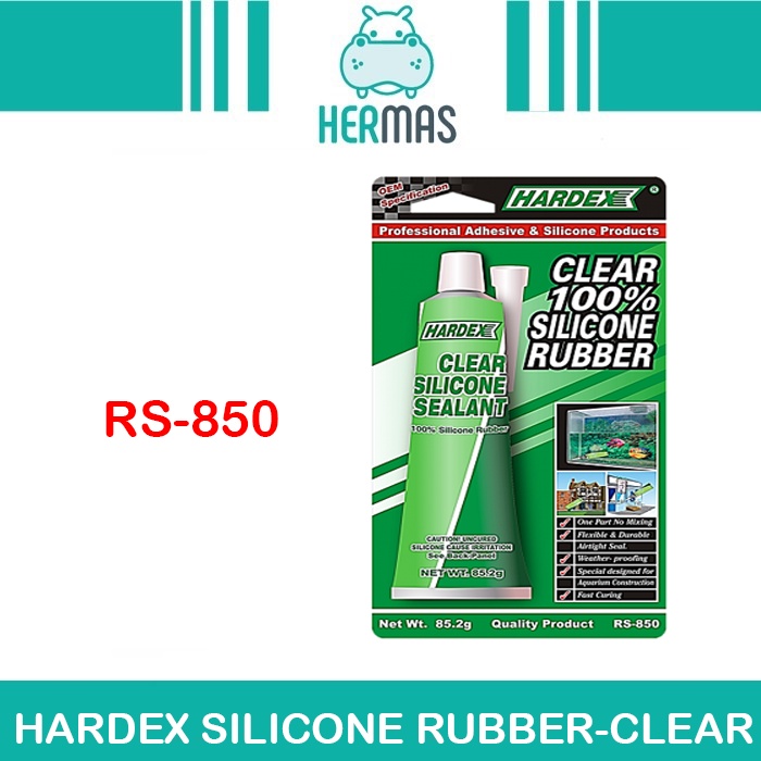 HARDEX RS-850 CLEAR 100% SILICONE RUBBER PROFESSIONAL ADHESIVE | Shopee ...