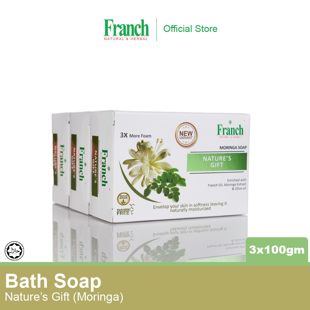 Franch Natural & Beauty Soap 100g (3's in a box) | Shopee Malaysia