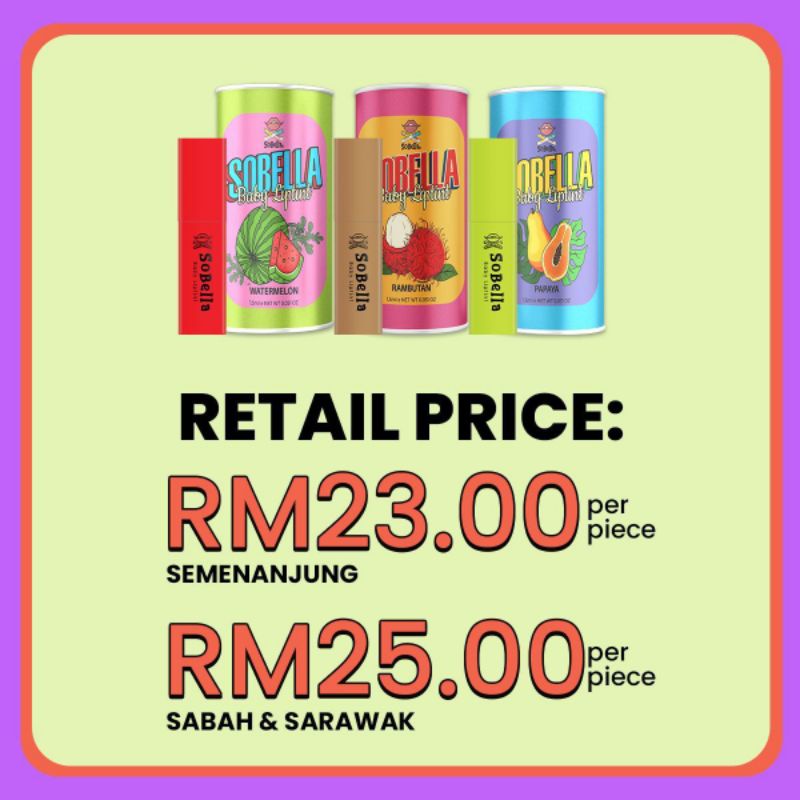 SOBELLA BABY LIPTINT (NEW) | Shopee Malaysia