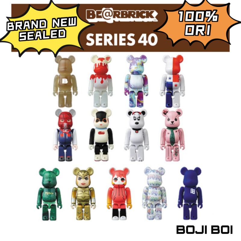 Original Medicom Toy Bearbrick 100% Blind Box Series 40 7cm Bearbricks ...